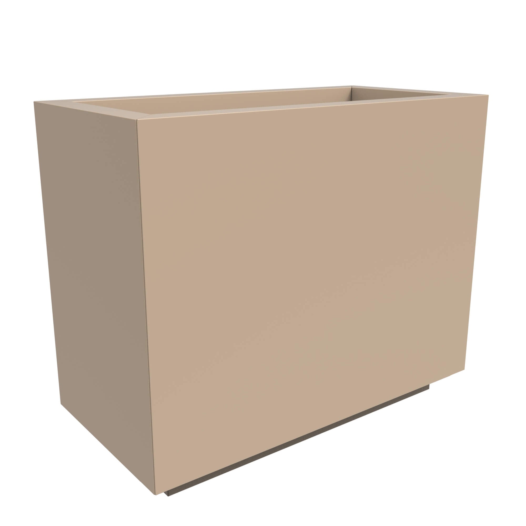 Metal Garden Planter Insulated - Sandstone – Displaypro