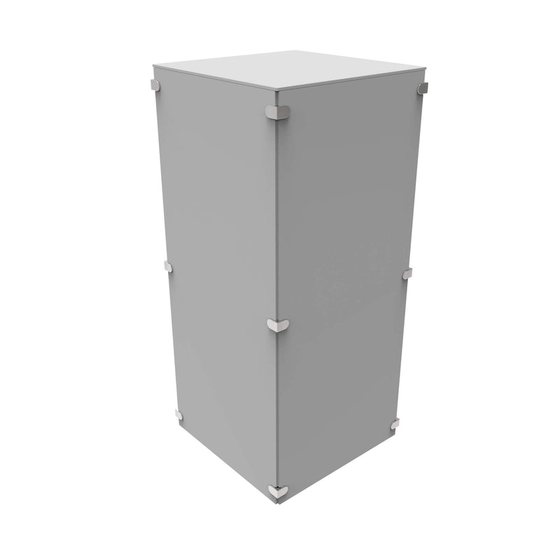 Flat Pack Pedestal Plinths Coloured Acrylic – Displaypro