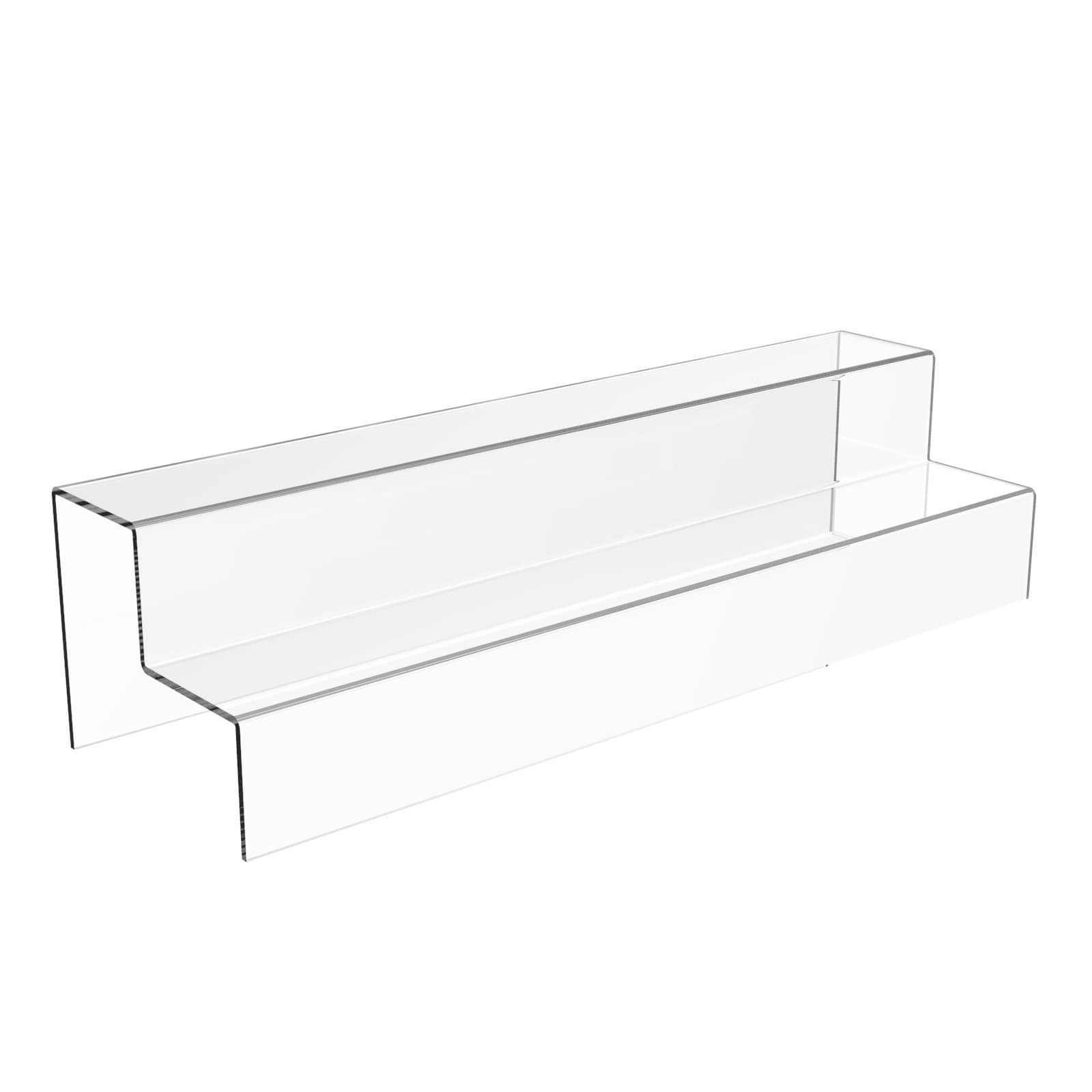 2 Step Display Stands | Acrylic Display Risers | Displaypro UK