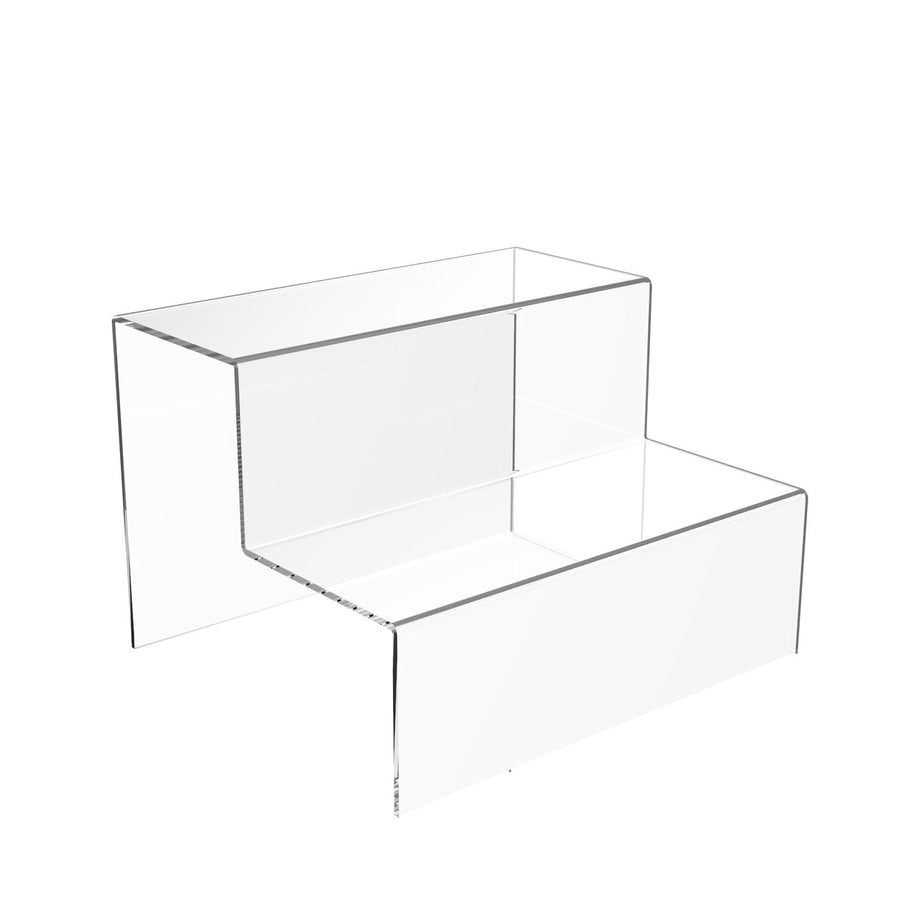 2 Step Display Stands | Acrylic Display Risers | Displaypro UK