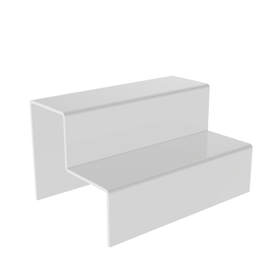 2 Step Display Stands | Acrylic Display Risers | Displaypro UK