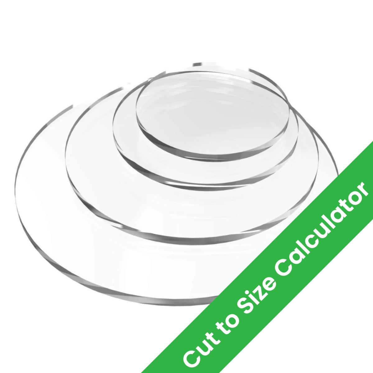 Circular Clear Acrylic Cut to Size Discs - Displaypro