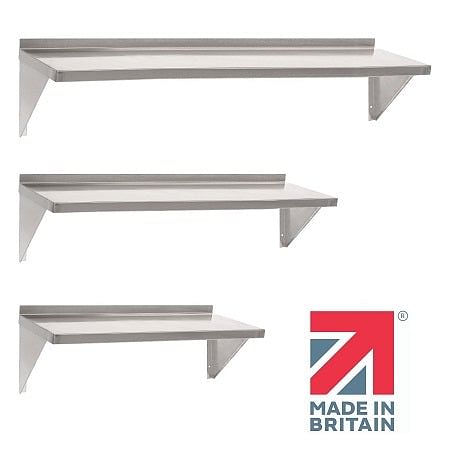 Stainless Steel Shelves | Commercial Catering Kitchen | Displaypro UK