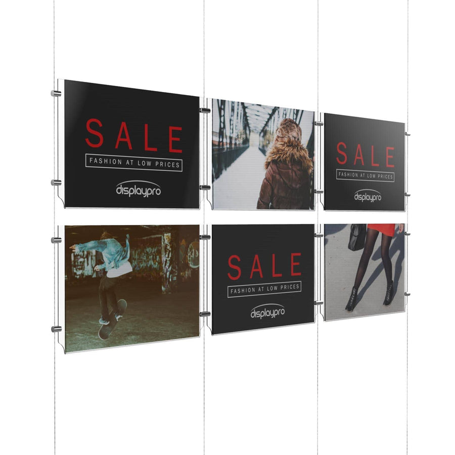 A4 Landscape Complete Cable Systems - Displaypro