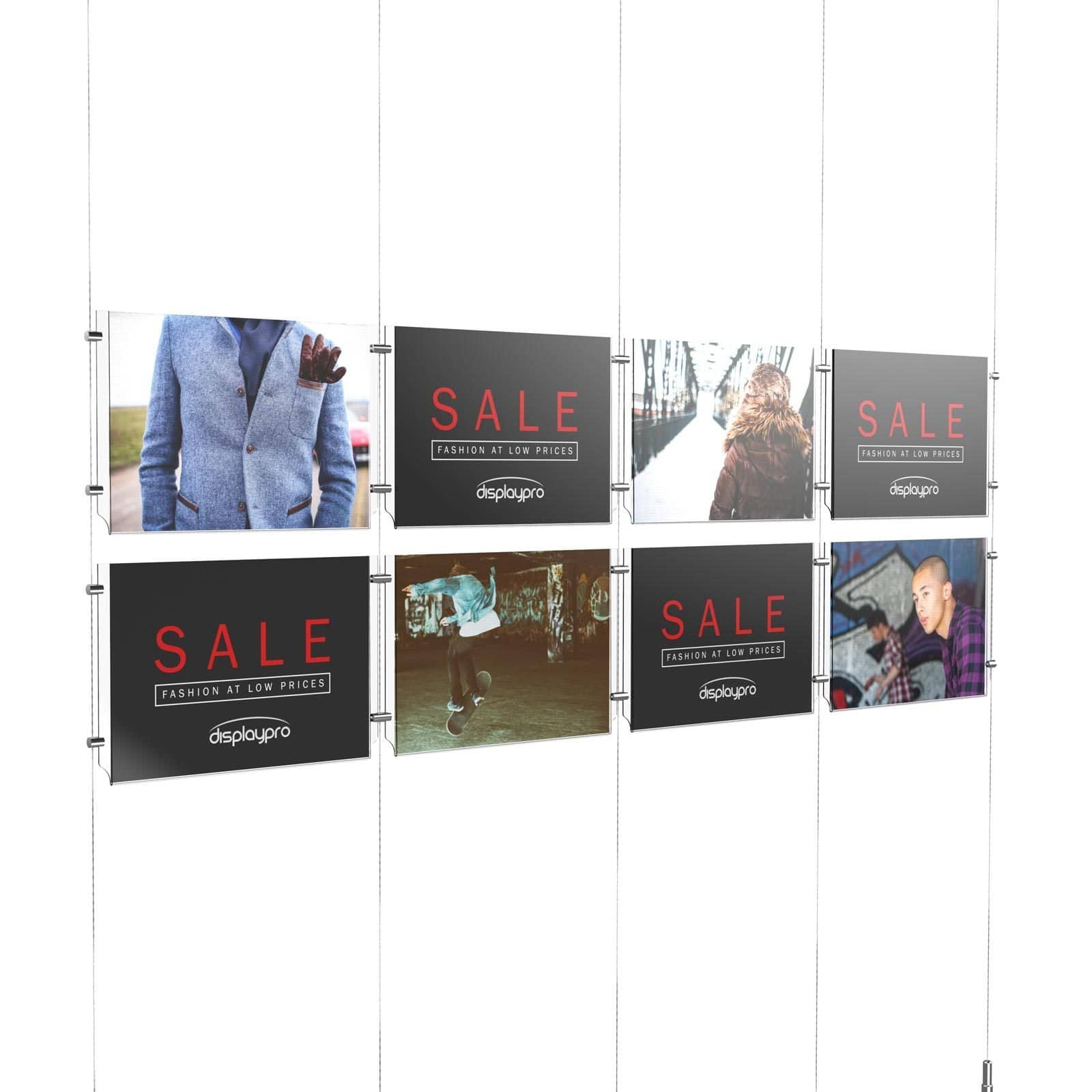 A4 Landscape Complete Cable Systems - Displaypro