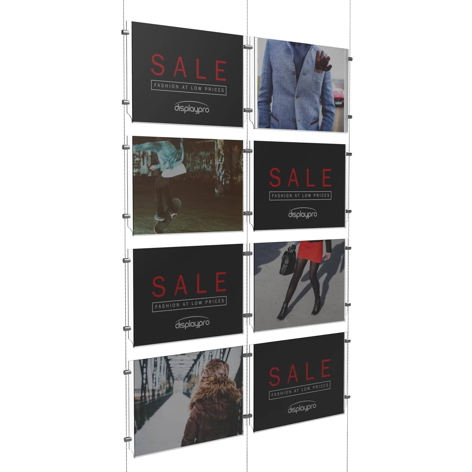 A4 Landscape Complete Cable Systems - Displaypro