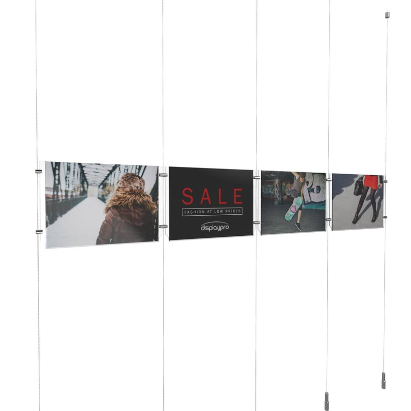 A4 Landscape Complete Cable Systems - Displaypro