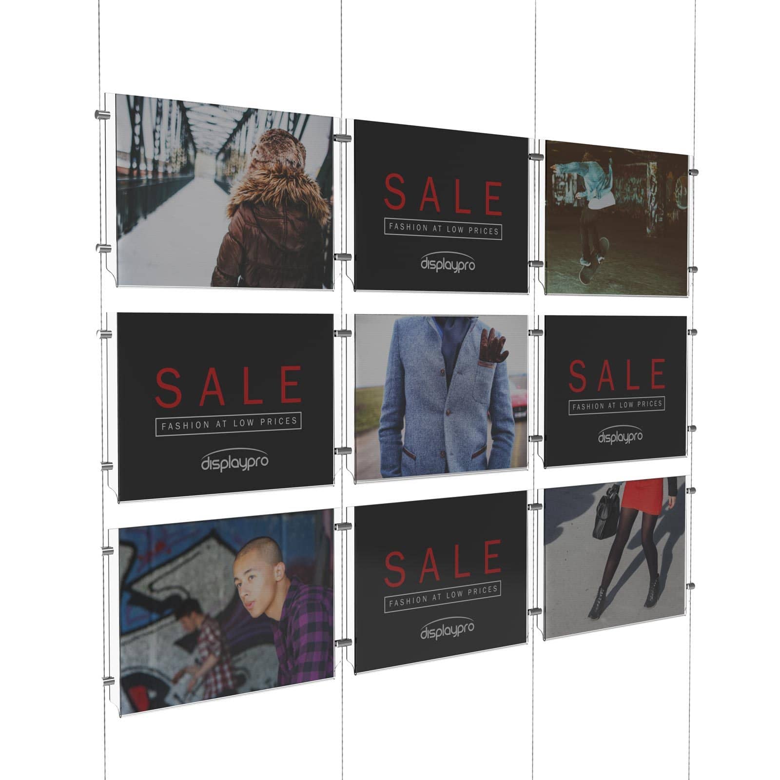 A4 Landscape Complete Cable Systems - Displaypro