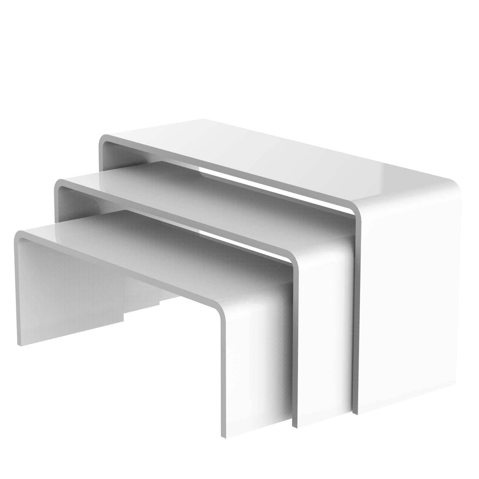 Acrylic Nesting Plinths (Set of 3) – Displaypro