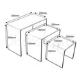 Acrylic Nesting Plinths (Set of 3)