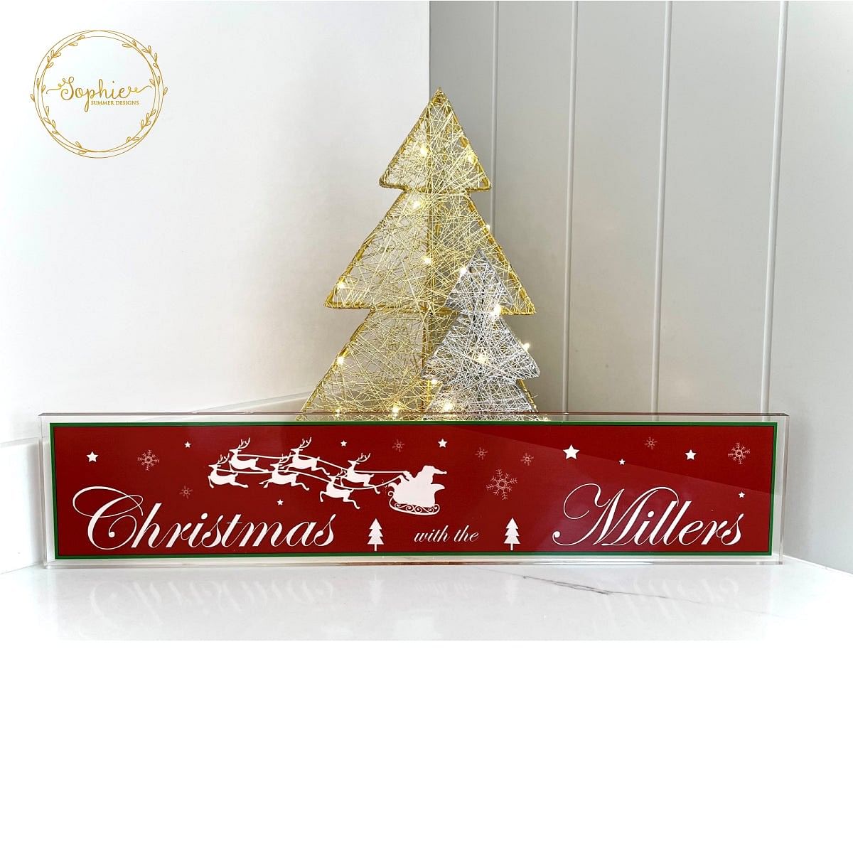 Personalised Christmas Signs - Traditional Santa Design – Displaypro
