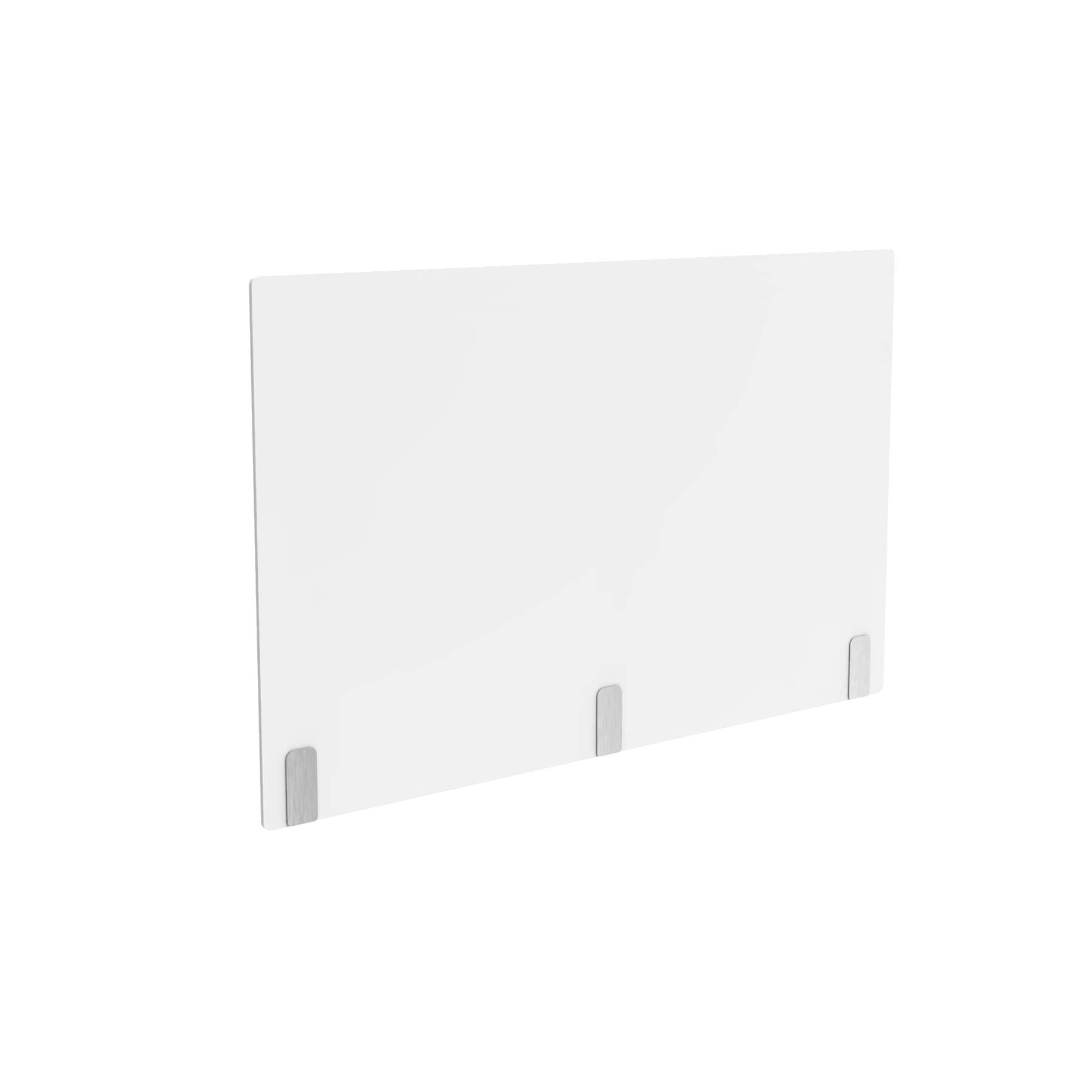 Desk Divider Screen with Clamps Perspex Partition – Displaypro