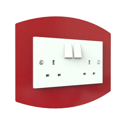 Curved Double Light Switch Surrounds by Displaypro Ltd