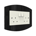 Curved Double Light Switch Surrounds