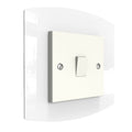 Curved Single Light Switch Surrounds By Displaypro Ltd