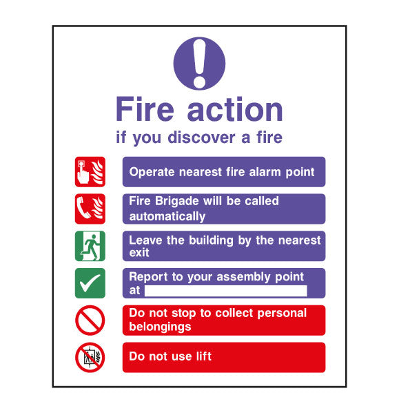 If You Discover a Fire Sign | Safety Signage | Displaypro UK