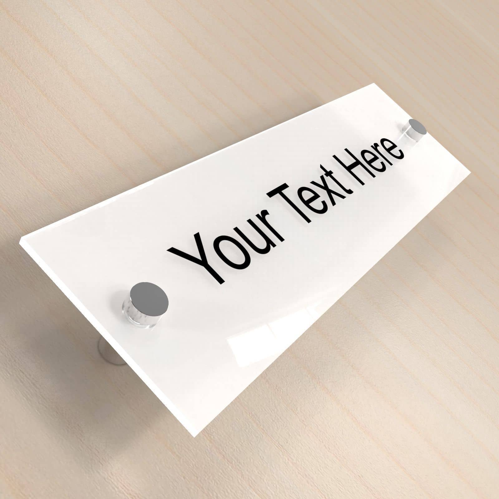 Frosted White Office Door Plaques – Displaypro