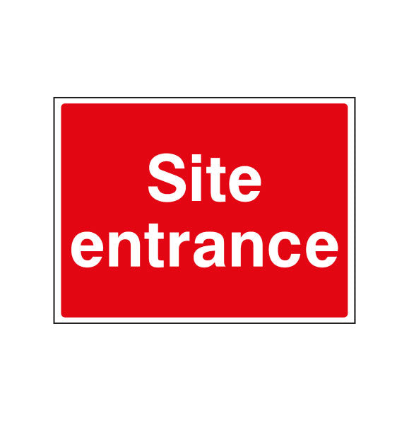 Site Entrance Sign Board | Safety Signage | Displaypro UK