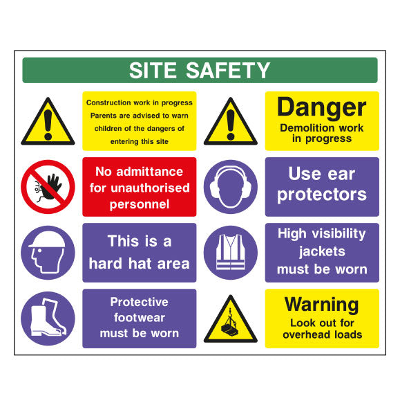 Construction Signs | Safety Signage Compliant | Displaypro UK